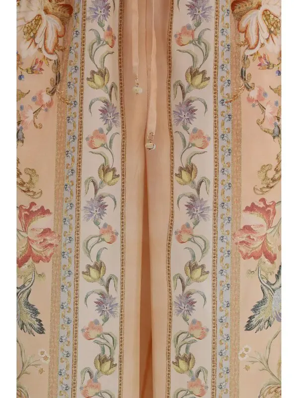 Zimmermann Roselight Silk Habotai Pants - Multicolor