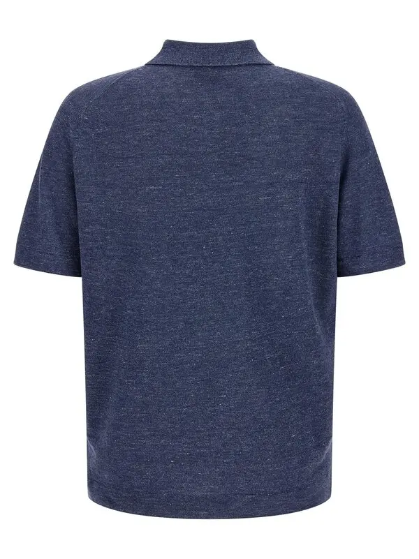 Brunello Cucinelli Linen Cotton Polo Shirt