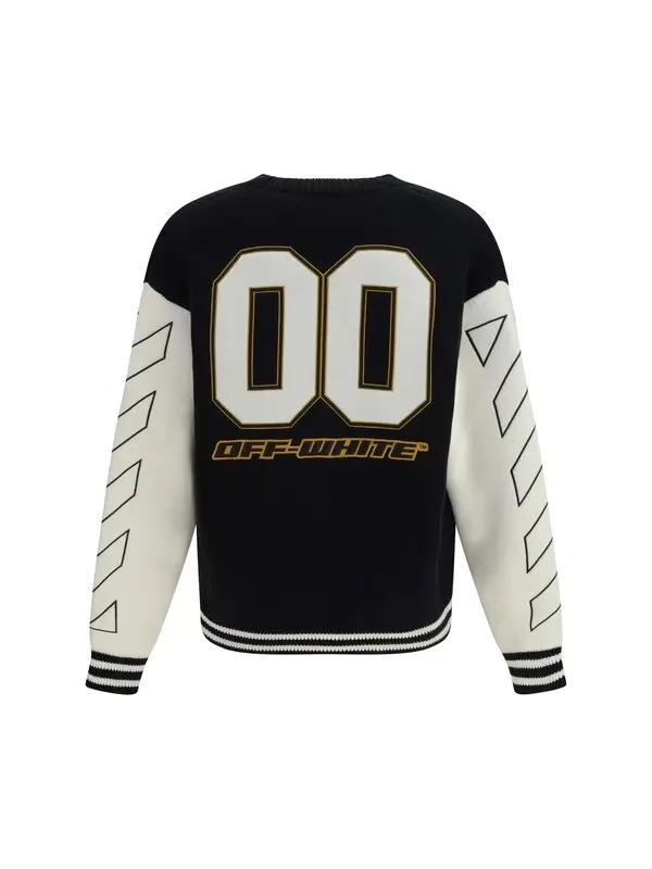Off-White Star Logo Diagonal Varsity Cardigan