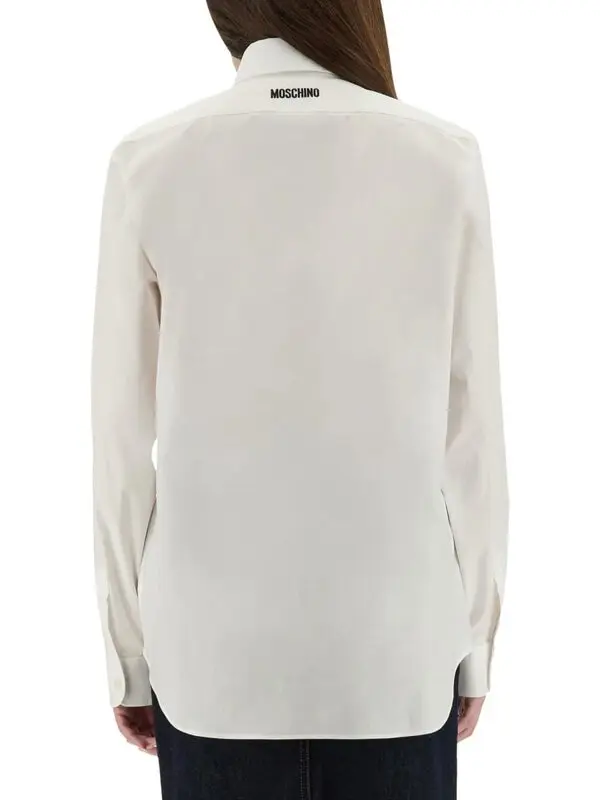 Moschino Goose Embroidery Shirt - White