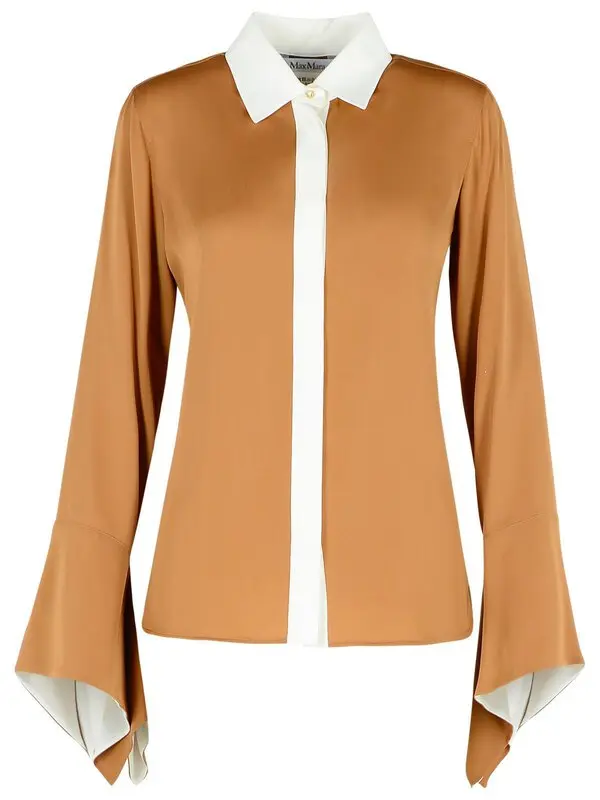 Max Mara Pio' Beige Silk Shirt - Cream