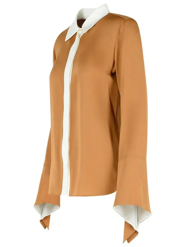 Max Mara Pio' Beige Silk Shirt - Cream