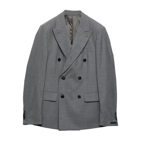 Prada Grey Jackets Blazers