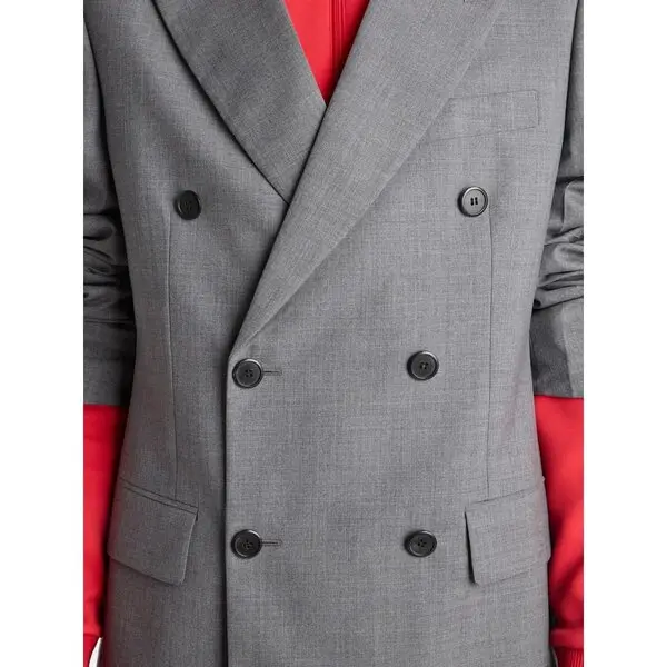 Prada Grey Jackets Blazers