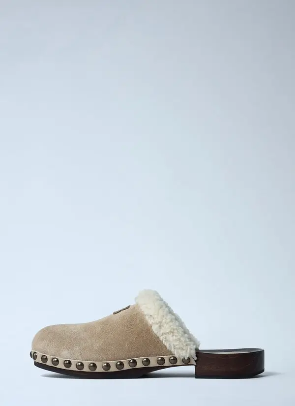 Miu Miu Suede Clogs