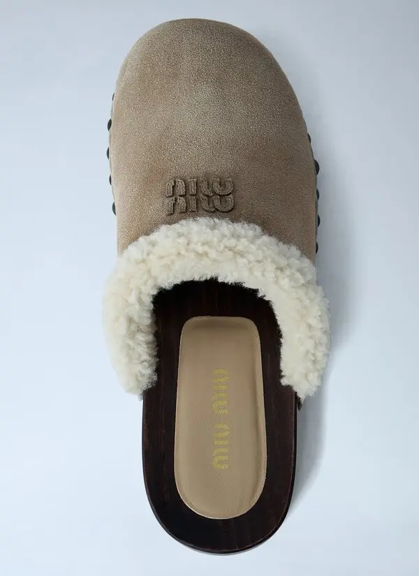 Miu Miu Suede Clogs