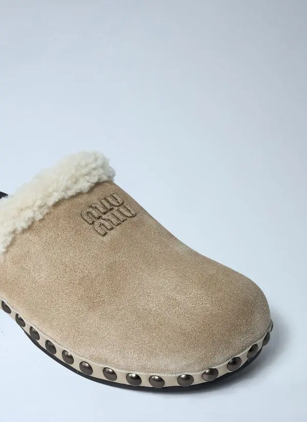 Miu Miu Suede Clogs