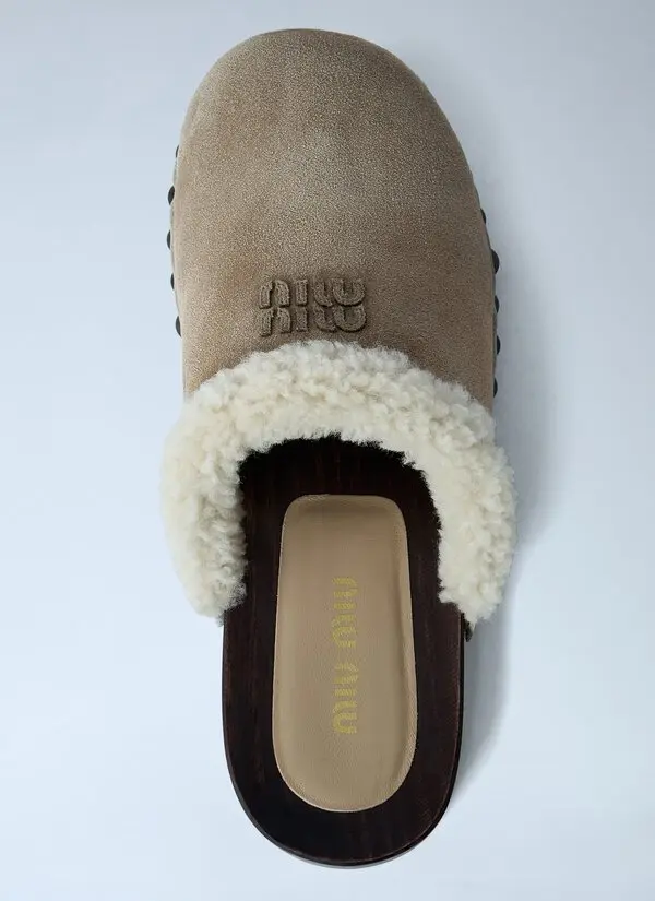 Miu Miu Suede Clogs