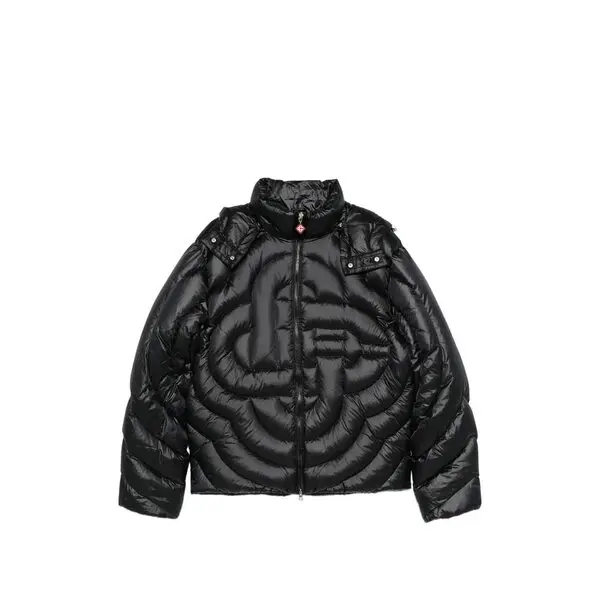 Casablanca Quilted Logo Padded Jacket - Black