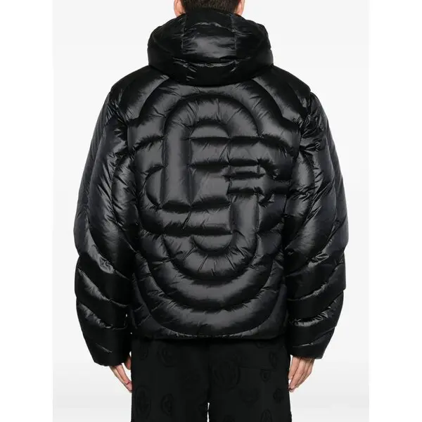 Casablanca Quilted Logo Padded Jacket - Black