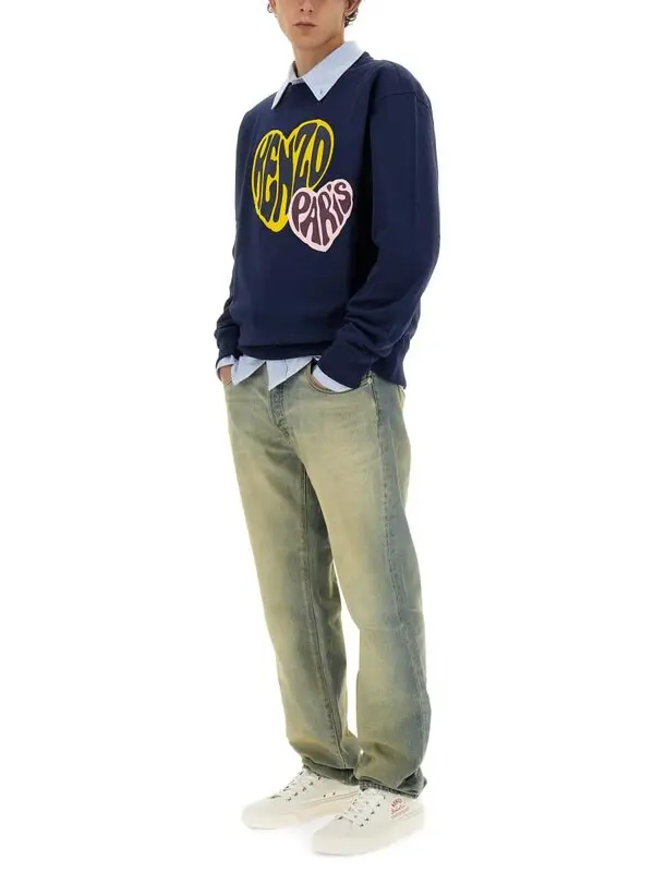 Kenzo Sweatshirt With Logo - Blue
