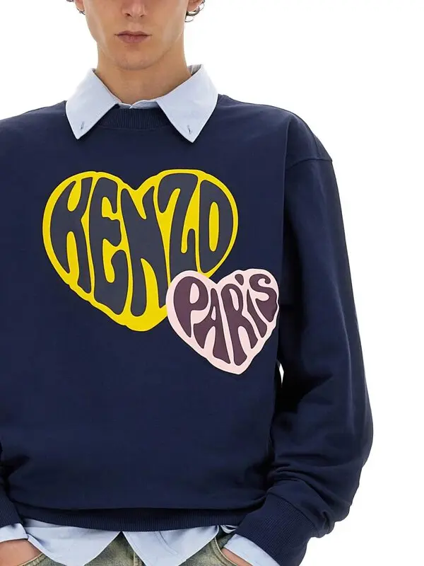 Kenzo Sweatshirt With Logo - Blue