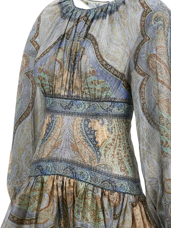 Zimmermann Wanderlust Cotton And Silk Mini Dress
