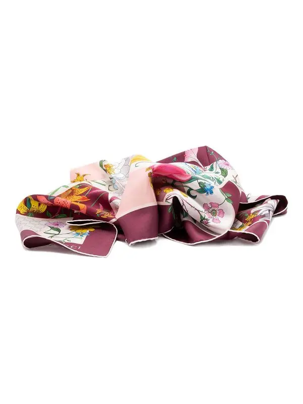 Gucci Printed Silk Foulard - Multicolor