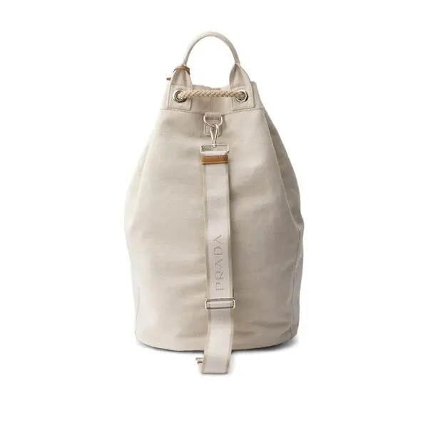 Prada Neutrals Backpacks - Cream