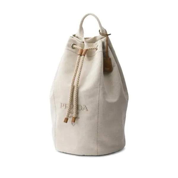 Prada Neutrals Backpacks - Cream