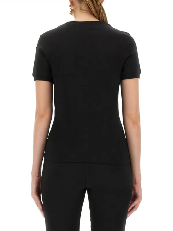 Dolce & Gabbana Jersey T-shirt With Dg Logo Embroidery - Black