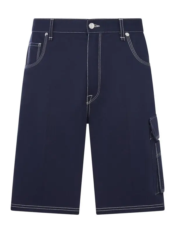 Fendi Cotton Canvas Cargo Bermuda Shorts