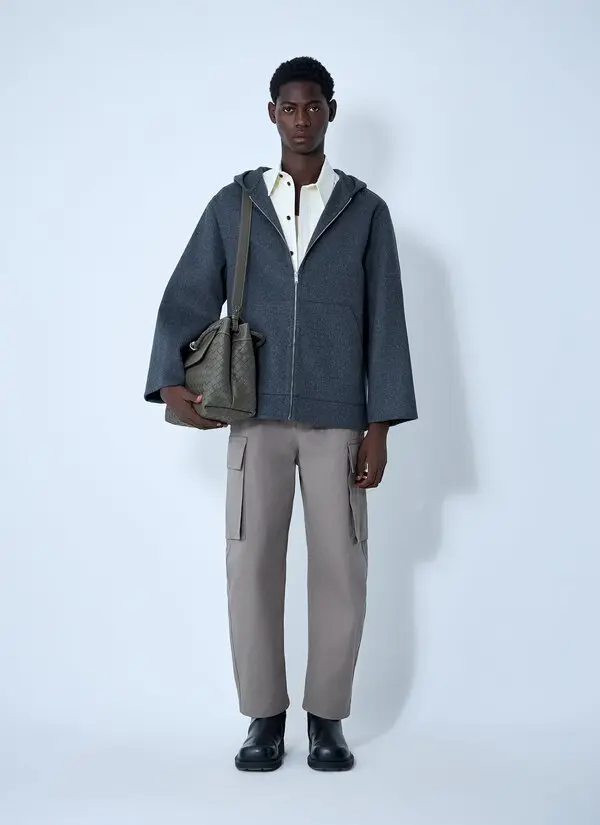 Bottega Veneta Double Face Wool Hooded Jacket