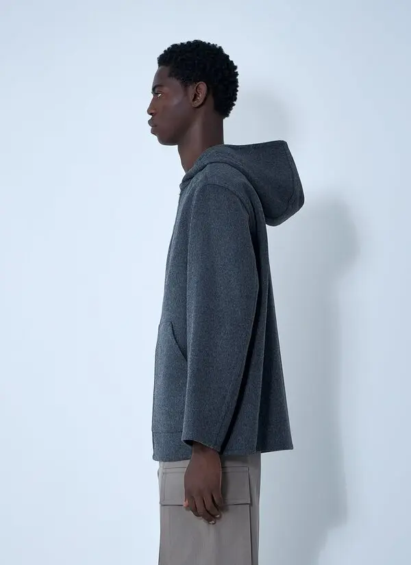 Bottega Veneta Double Face Wool Hooded Jacket