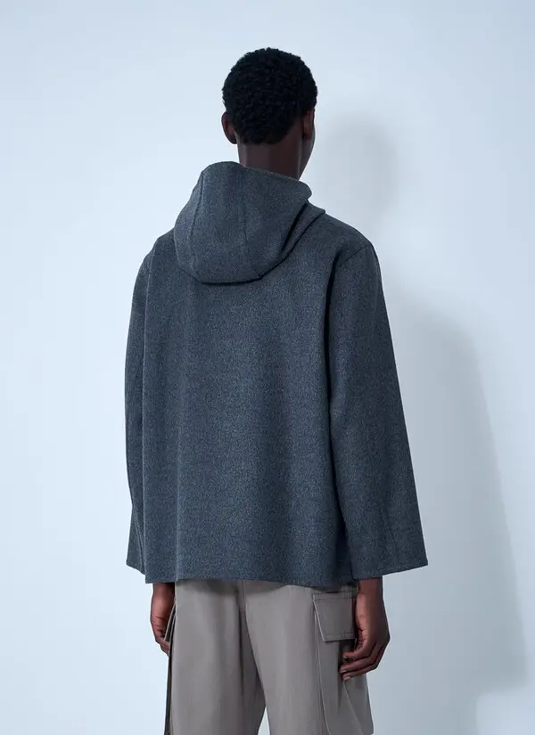 Bottega Veneta Double Face Wool Hooded Jacket