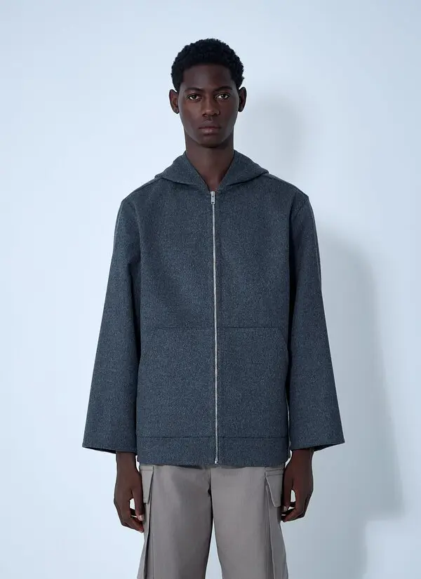 Bottega Veneta Double Face Wool Hooded Jacket