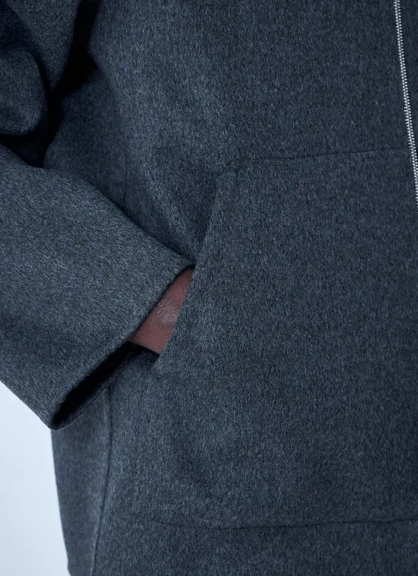 Bottega Veneta Double Face Wool Hooded Jacket