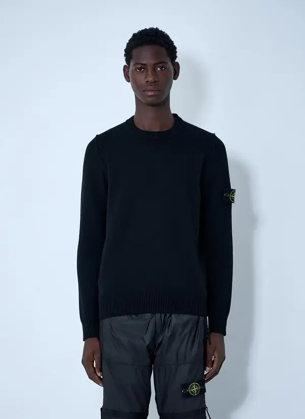 Stone Island Wool-blend Sweater - Black