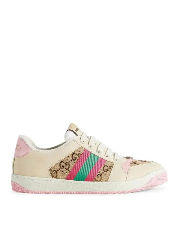 Gucci Screener Sneakers With Crystals - Multicolor