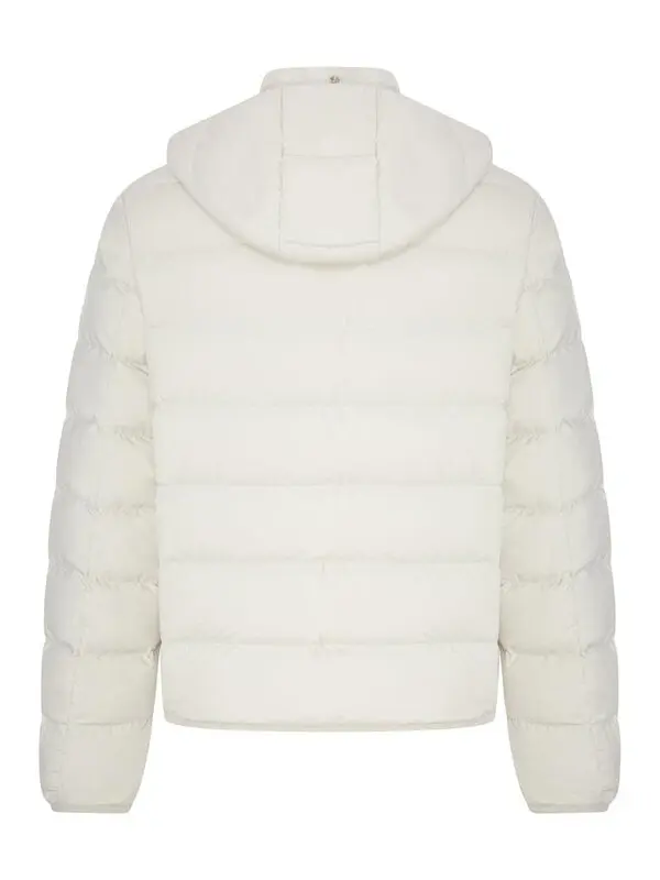 Moncler Montbrocq Short Down Jacket With Hood - Cream