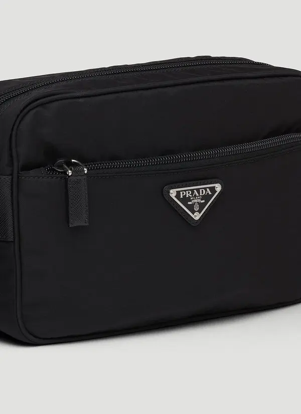 Prada Re-nylon And Saffiano Leather Shoulder Bag