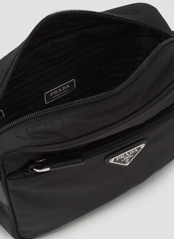 Prada Re-nylon And Saffiano Leather Shoulder Bag