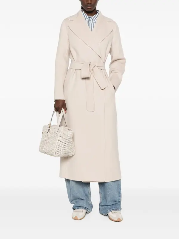 Max Mara Wool Long Coat - Multicolor