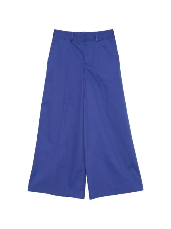 Celine Cotton Wide-leg Trousers