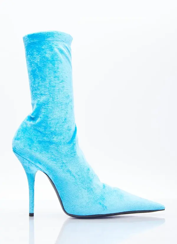 Balenciaga Knife Boots - Blue