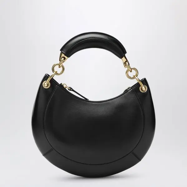 Chloé Black Leather Marcie Shoulder Bag