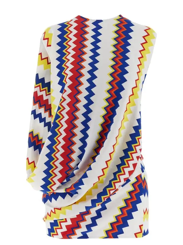 Missoni Zigzag Peplum Top - Multicolor