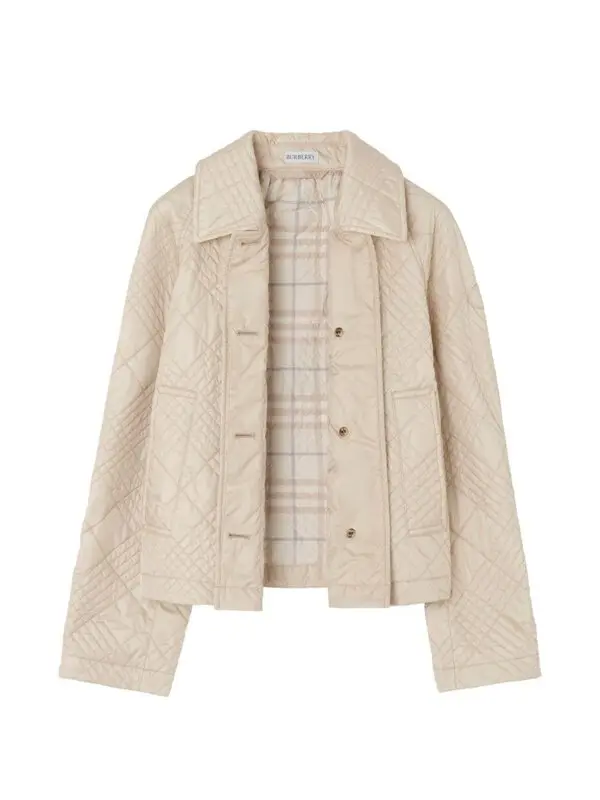 Burberry Nylon Quilted Jacket - Multicolor