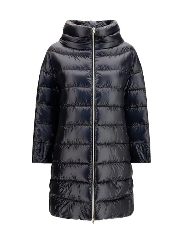 Herno Midi Down Jacket - Black