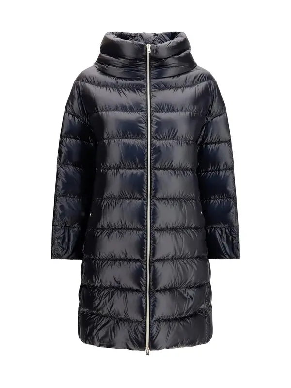 Herno Midi Down Jacket - Black