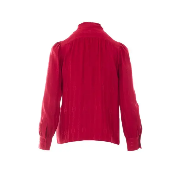 Gucci Interlocking G Chain Silk Jacquard Shirt
