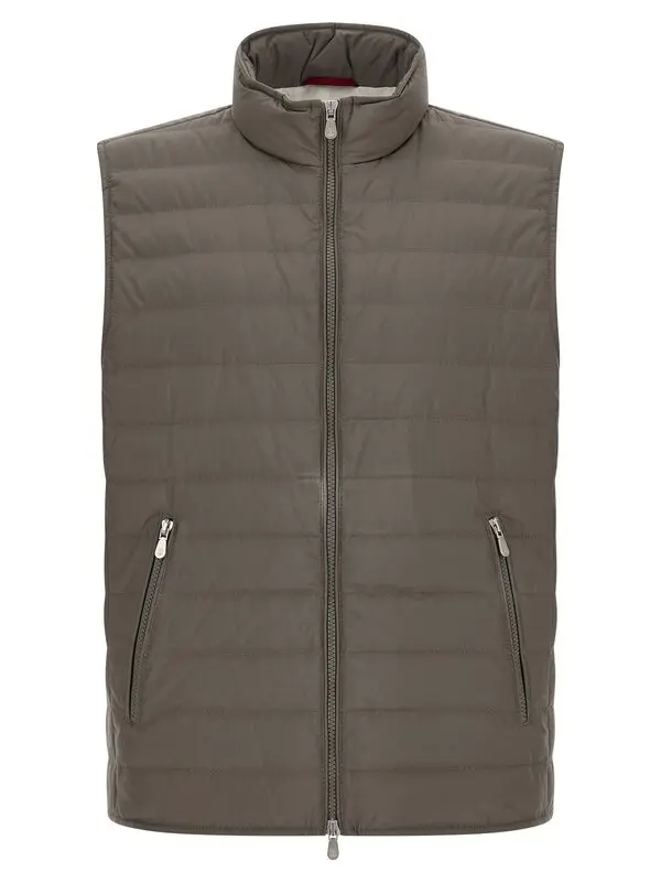 Brunello Cucinelli Quilted Vest - Green