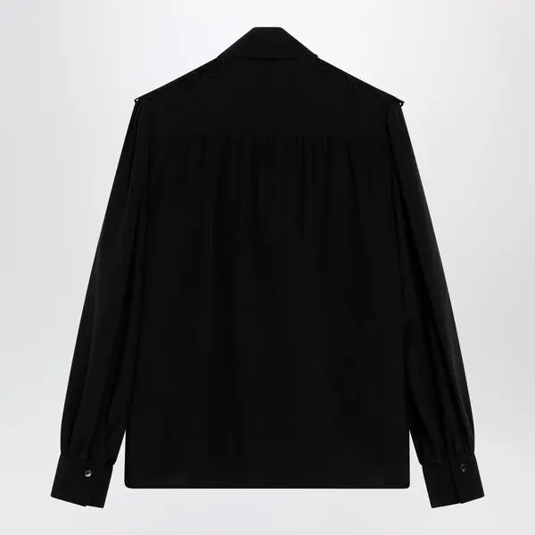 Chloé Silk Blouse With Lavallière - Black