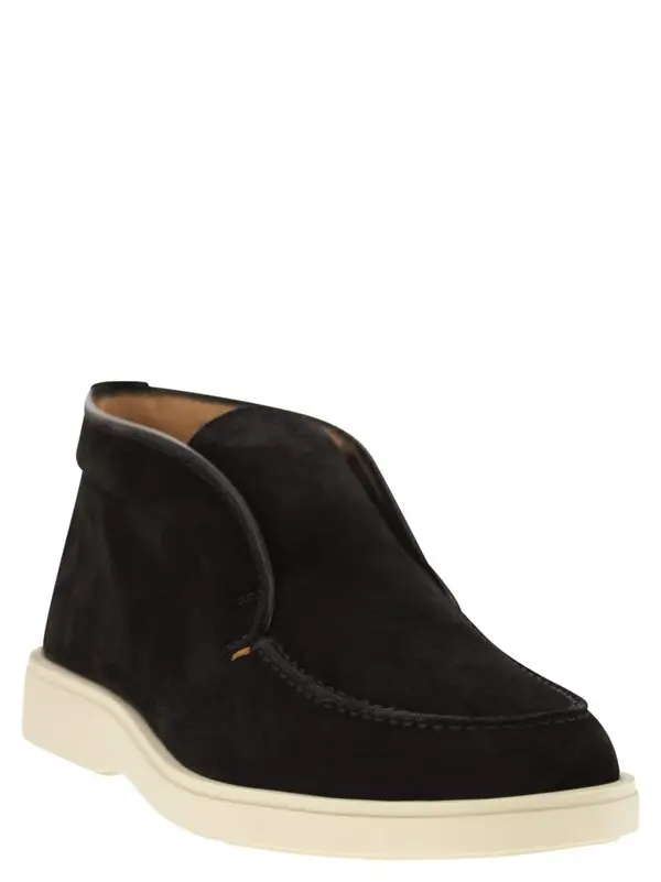 Santoni Suede Desert Boot