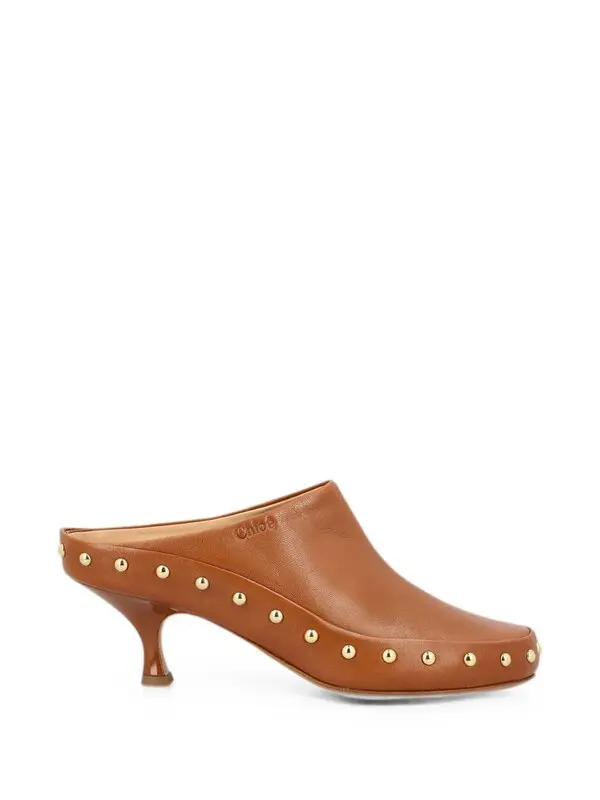 Chloé Junie Leather Mules