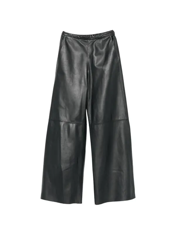 FORTE_FORTE Leather High-waisted Trousers