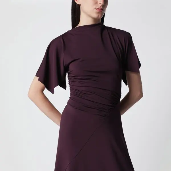 Victoria Beckham Draped Midi Dress