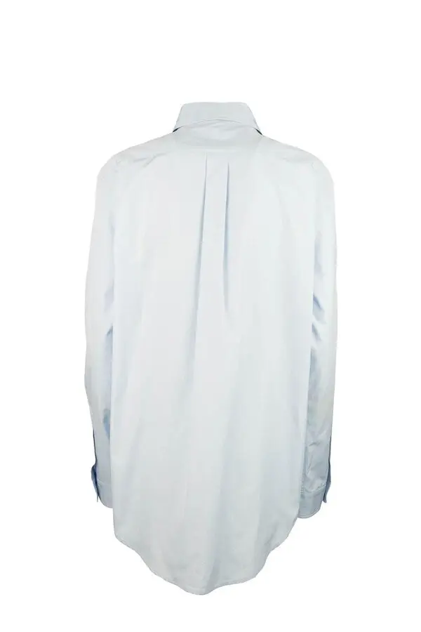 Miu Miu Cotton Button Up Long Sleeve Shirt - Multicolor