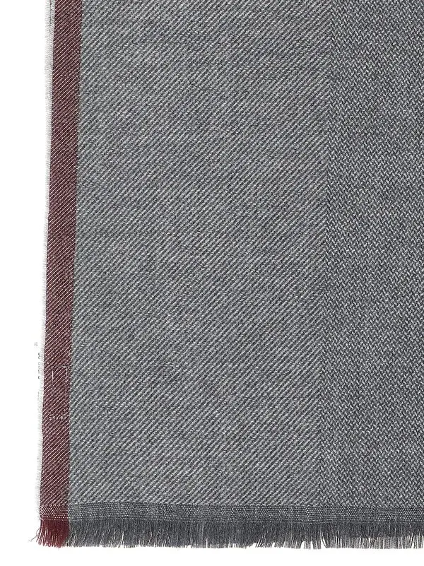 Brunello Cucinelli Diagonal Wool And Cashmere Scarf