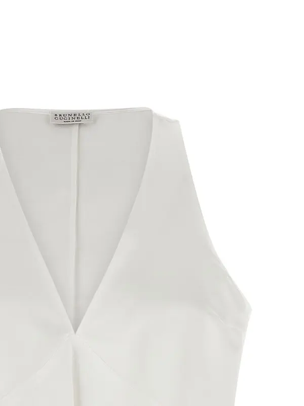 Brunello Cucinelli Fluid Twill Top
